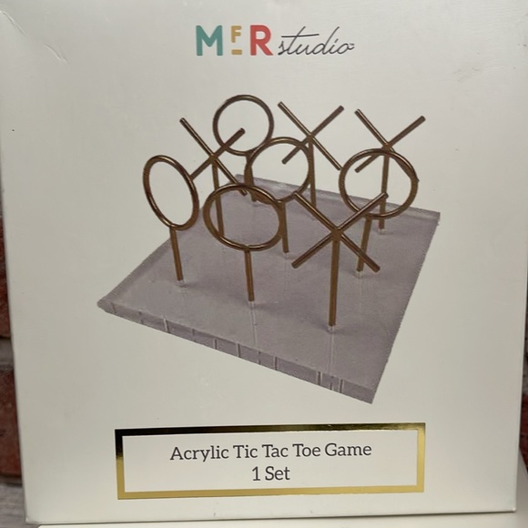mfr studio | Games | Acrylic Tic Tac Toe Game Set | Poshmark